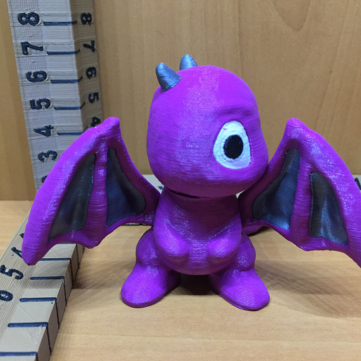 3D Printable Baby Dragon -articulated by Star Labs 3D, LLC