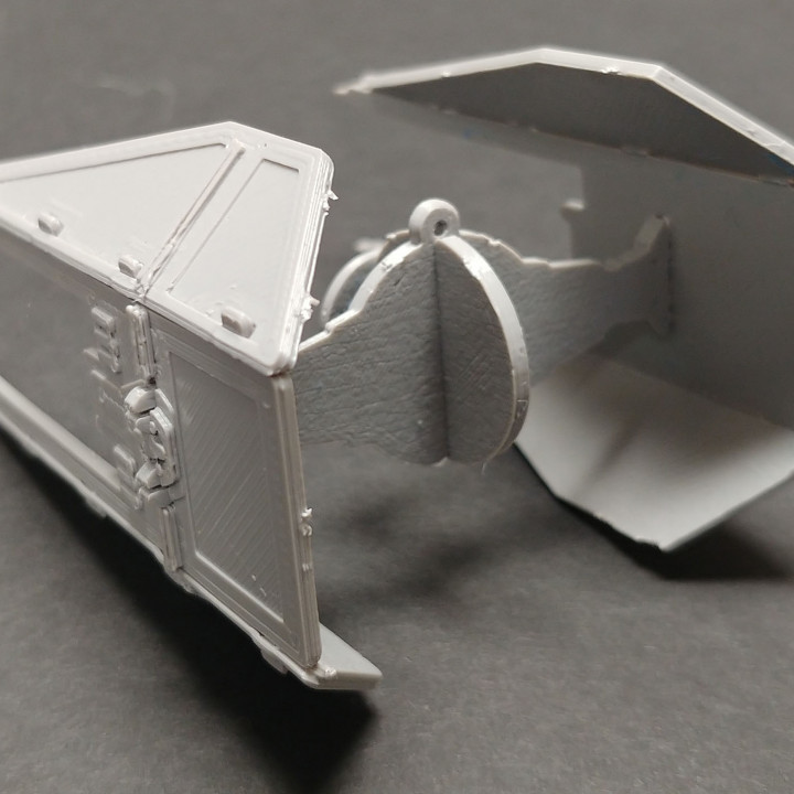 3D Printable TIE Fighter Interceptor Kit Card by Michael Grugel
