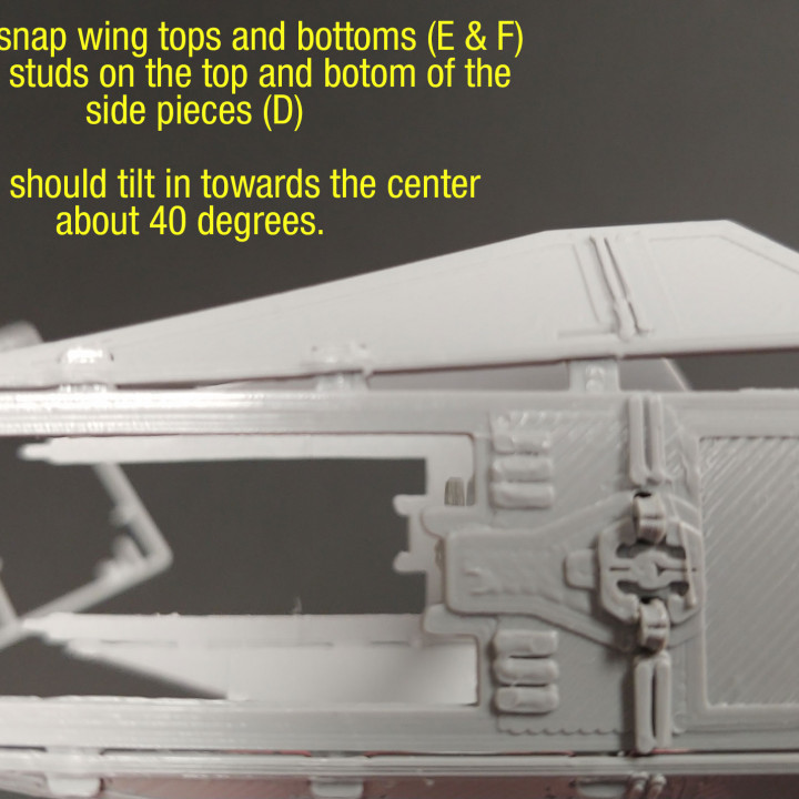 3D Printable TIE Fighter Interceptor Kit Card by Michael Grugel