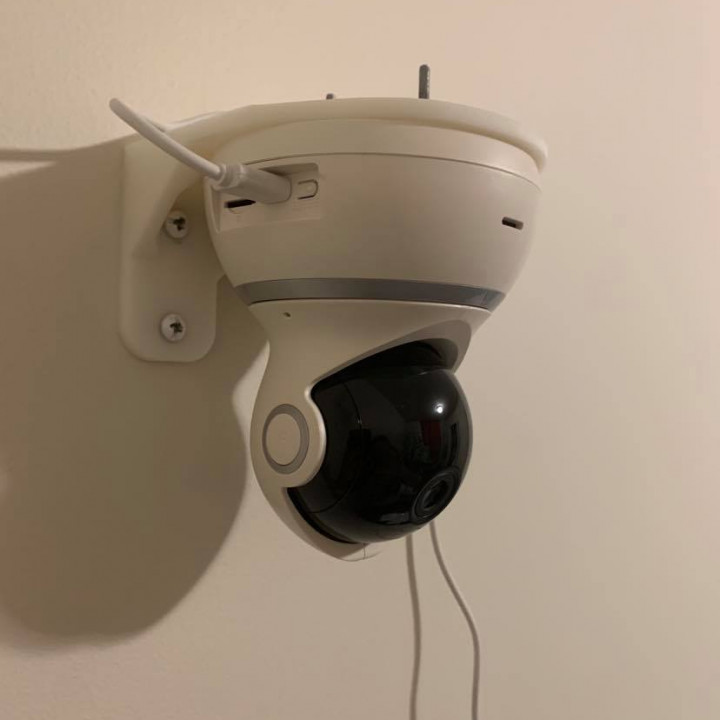 3D Printable YI Dome Security Camera 1080p wall mount by Karl Pérusse ...