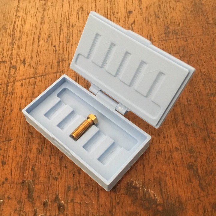 3D Printable Volcano Nozzle Storage Box by bonan3d