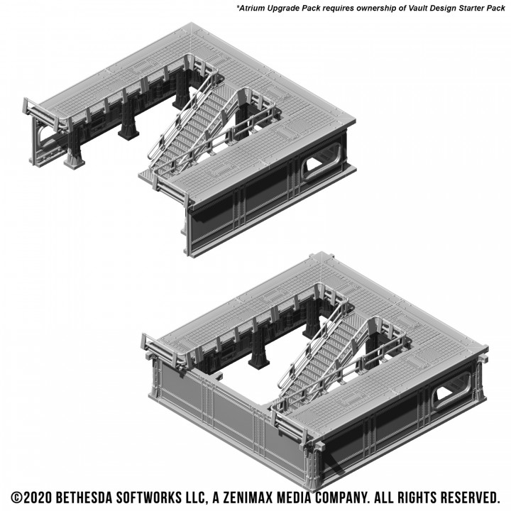 3D Printable Vault Atrium Pack - Fallout: Wasteland Warfare by ...