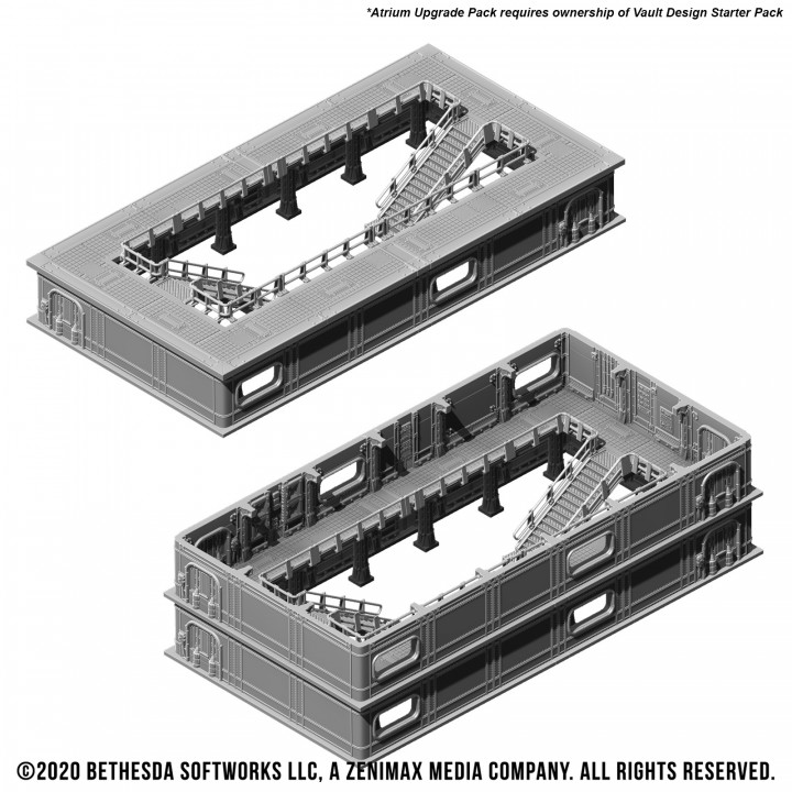 3D Printable Vault Atrium Pack - Fallout: Wasteland Warfare by ...