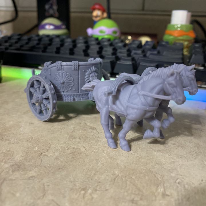 3D Printable Gladiator cart by Vae Victis Miniatures
