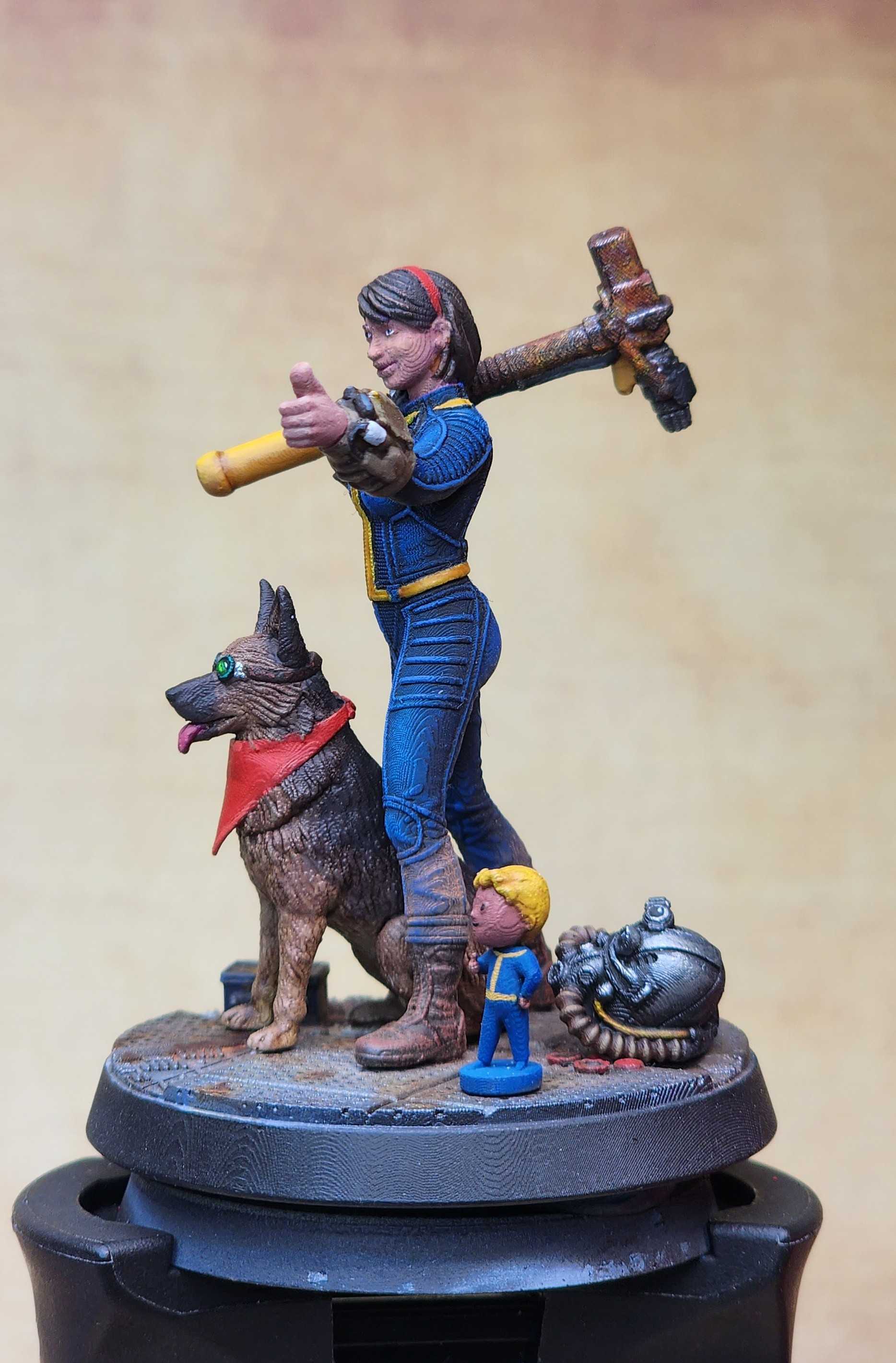3D Printable Vault-Tec Vault Girl - Fallout: Wasteland Warfare by ...