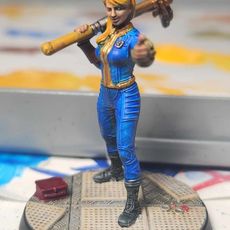 3D Printable Vault-Tec Vault Girl - Fallout: Wasteland Warfare by ...