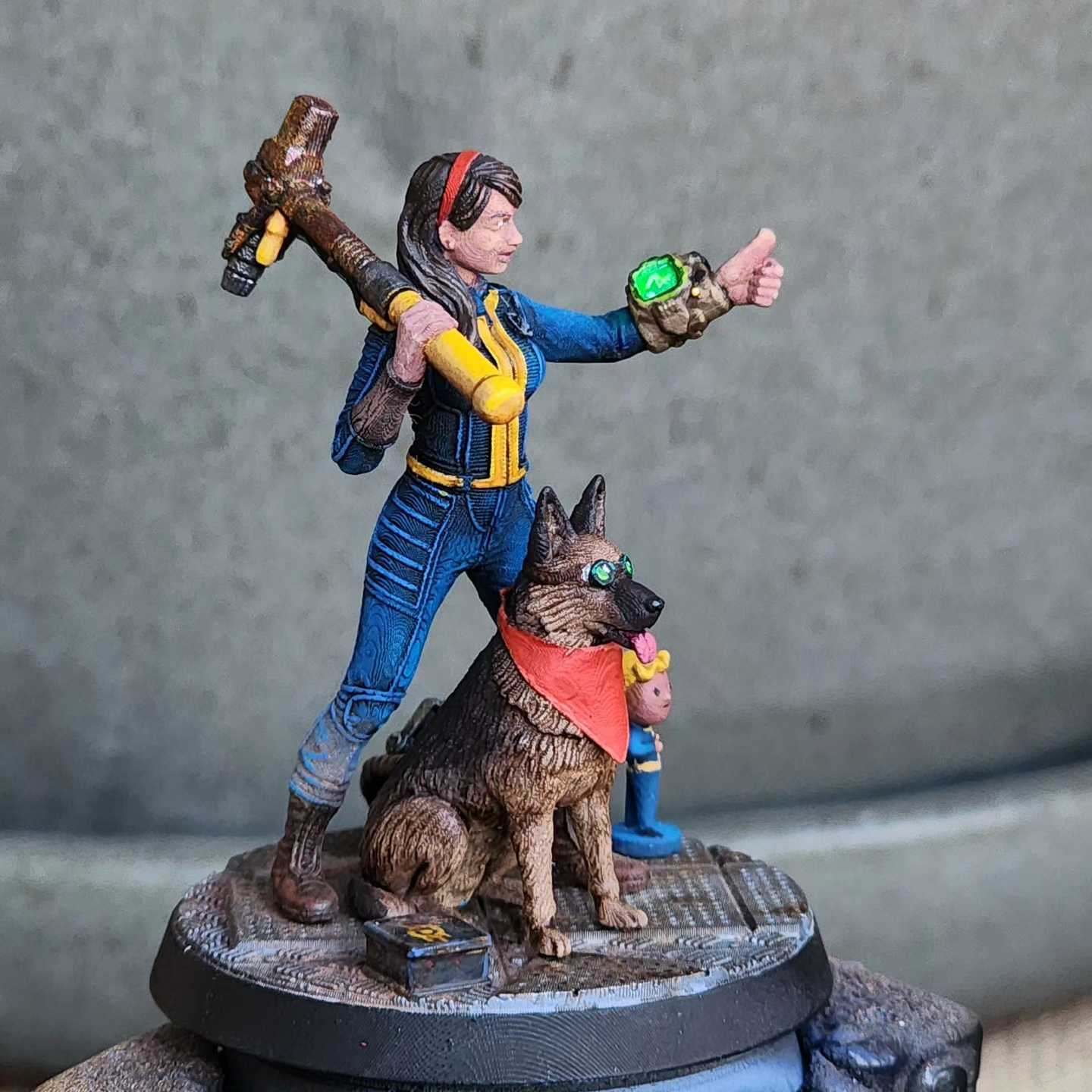 3D Printable Vault-Tec Vault Girl - Fallout: Wasteland Warfare by ...