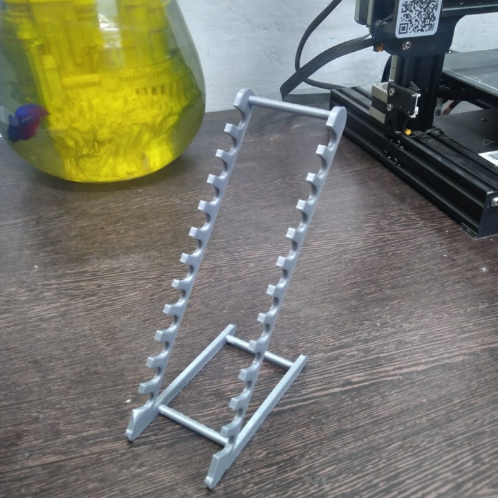 3D Printable Sculpting Tool Rack by Puskar Karmakar