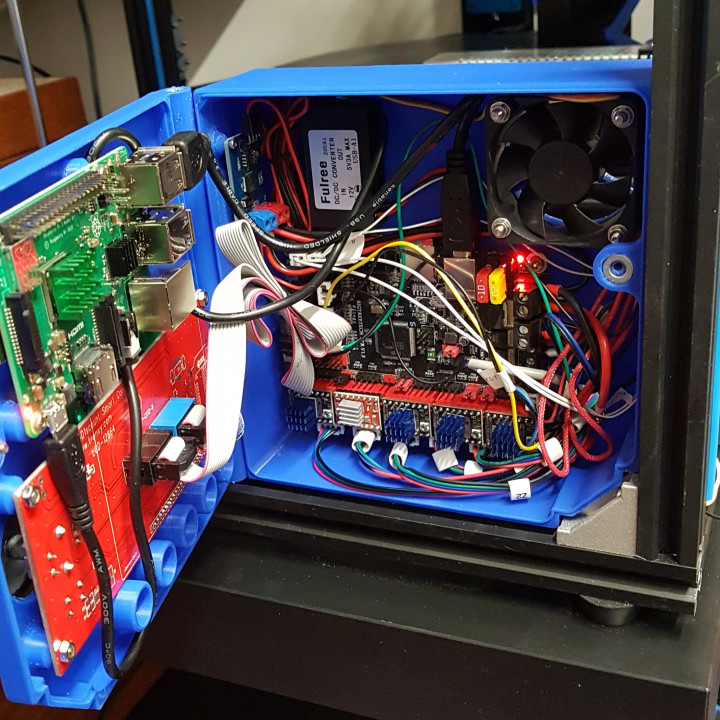 3D Printable Tronxy X5S Controller Display and electronics Box by Simon ...