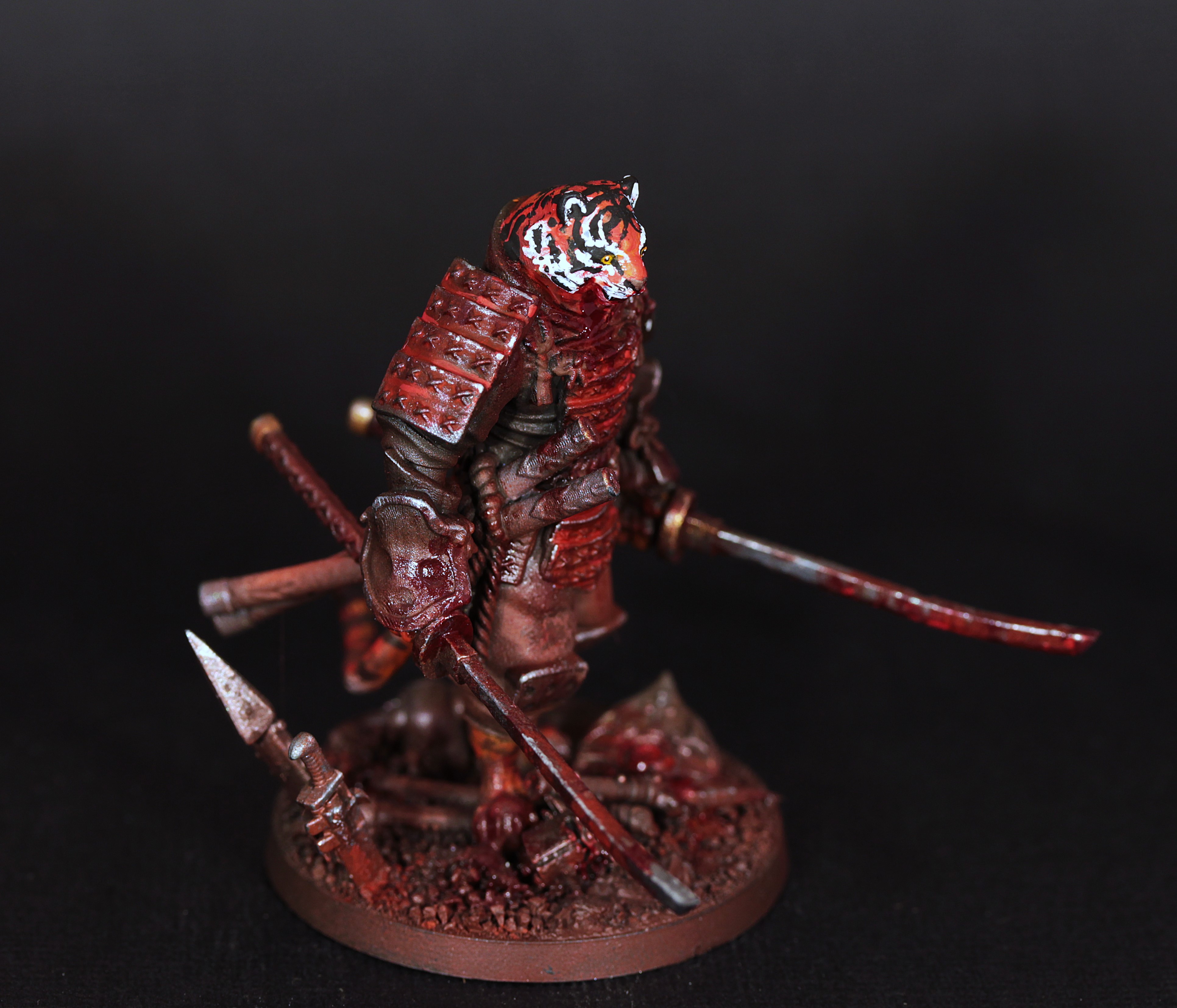 3D Printable Tengashi Catfolk Samurai - Presupported by The Dragon ...