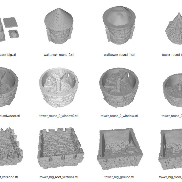 3D Printable modular medieval Fortress or Castle SET - OPENLOCK (STL ...