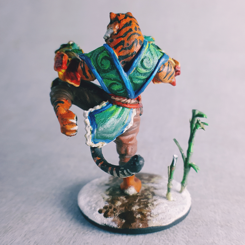 3D Printable Kai Catfolk Monk - Presupported by The Dragon Trappers Lodge