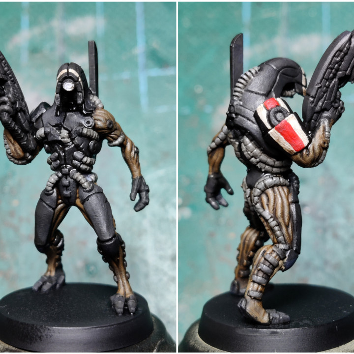 3D Print of Legion (Geth) 32mm Pre-supported by Grannas