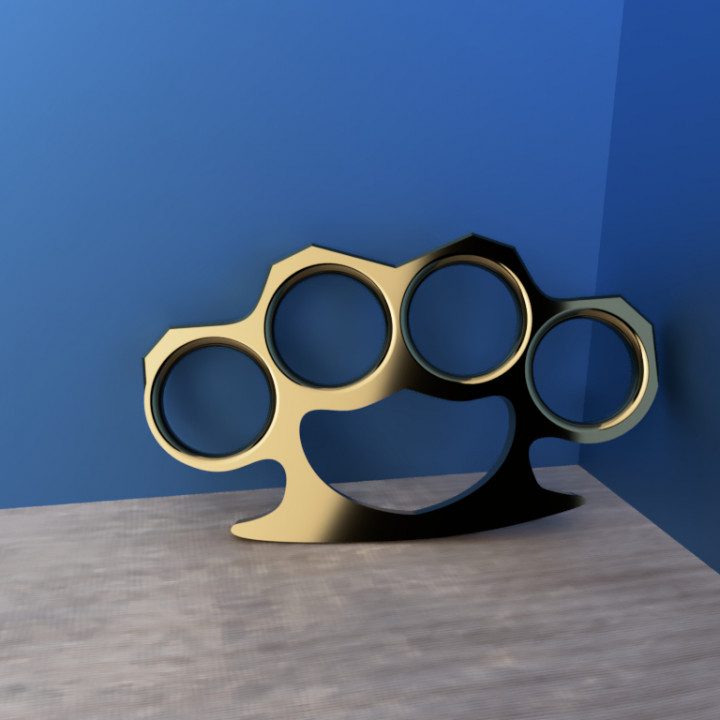 3D Printable brass knuckles by igor sprengy