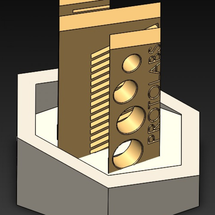 3D Printable Protolabs Logo Trophy by Bole Romero