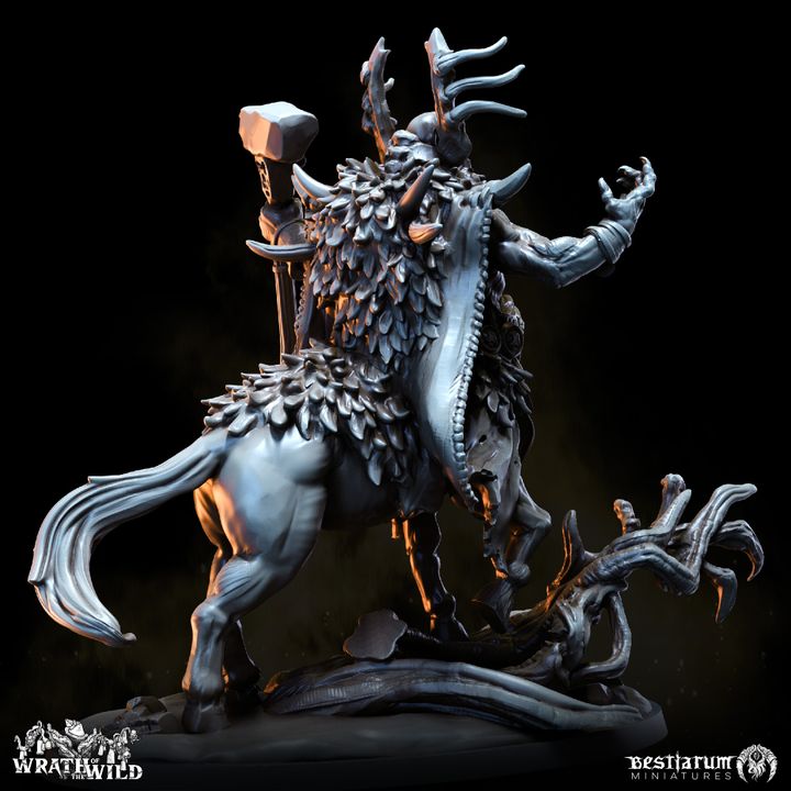3D Printable Centaur Druid | Wrath of the Wild | Beastmen by Bestiarum ...