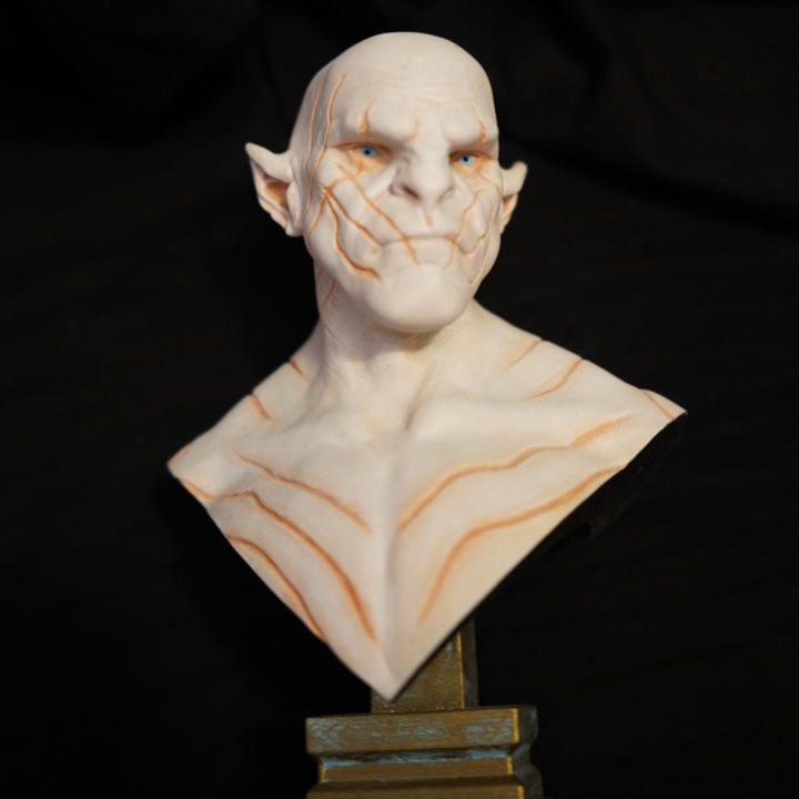 3D Print of Azog the Defiler Bust by loristononi
