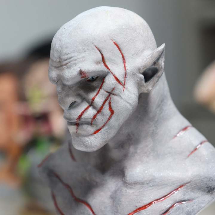 3D Print of Azog the Defiler Bust by themachinebros