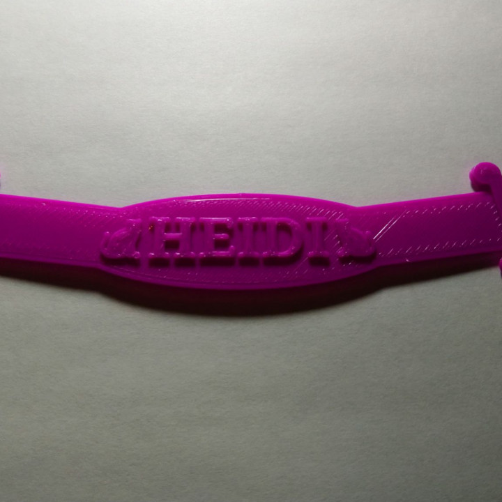 3D Printable Basic Mask Strap for Easy Labelling and Monetizing by Kyle