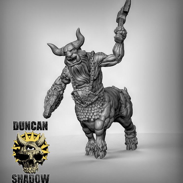 3D Printable Bull Centaurs by Duncan Shadow