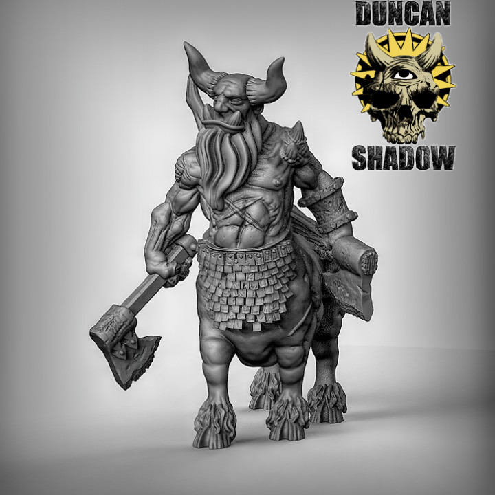 3D Printable Bull Centaurs by Duncan Shadow