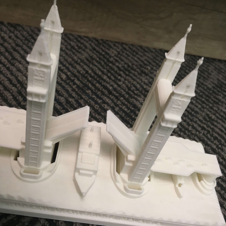 3D Printable Terengganu Drawbridge - Malaysia by MiniWorld3D