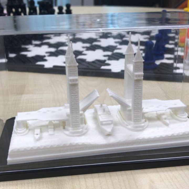 3D Printable Terengganu Drawbridge - Malaysia by MiniWorld3D