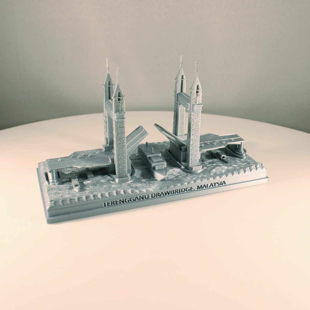 3D Printable Terengganu Drawbridge - Malaysia by MiniWorld3D
