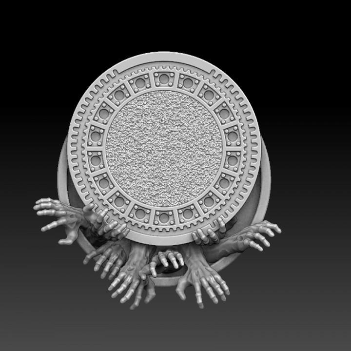 3D Printable Manhole Zombified by Artjom Lewitan