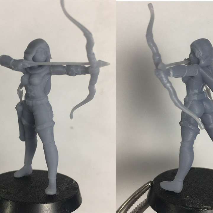 3D Printable Female Ranger by Galaad Miniatures