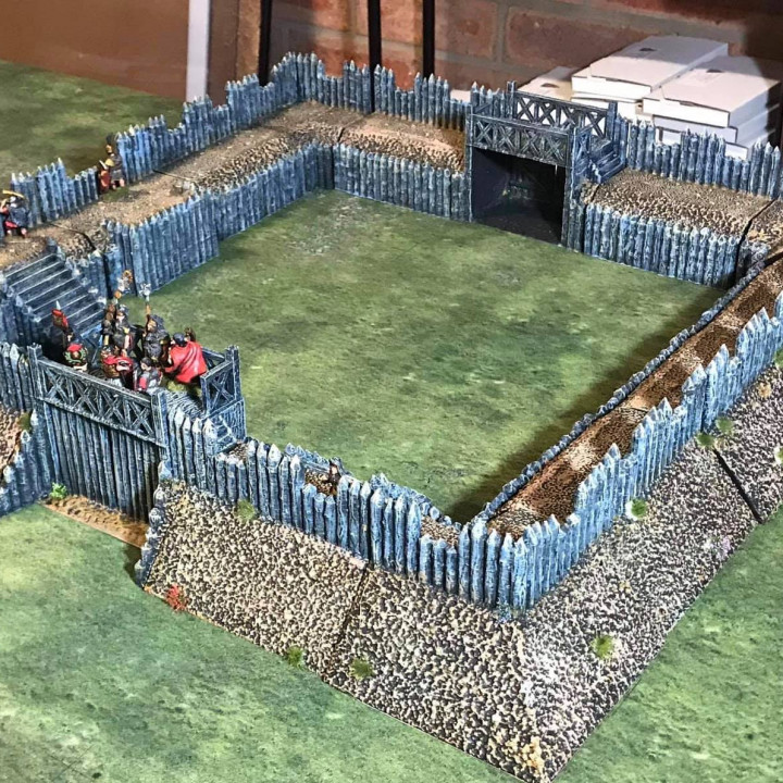 3D Printable 28mm Roman Camp by Michel Harlange
