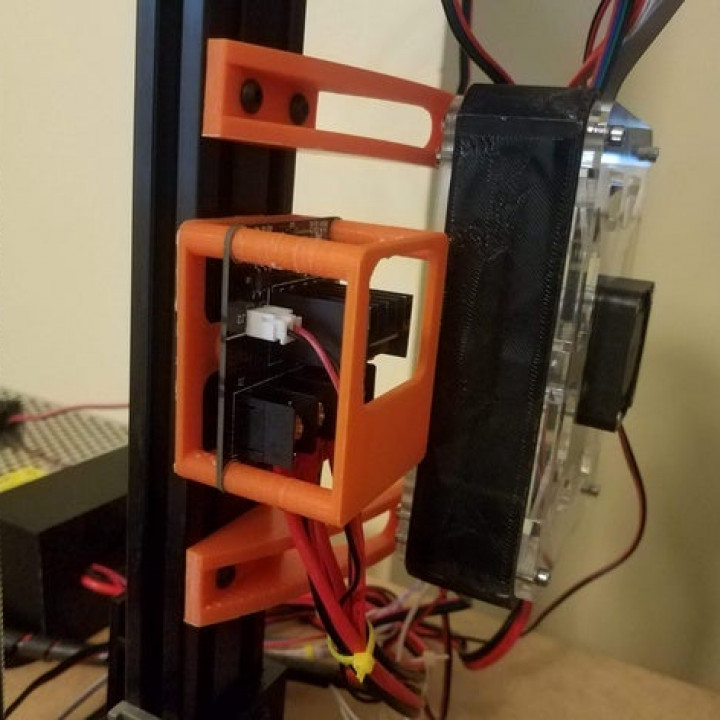 3D Printable Mosfet Mount (2020 and 2040 extrusion) by cu de vaca