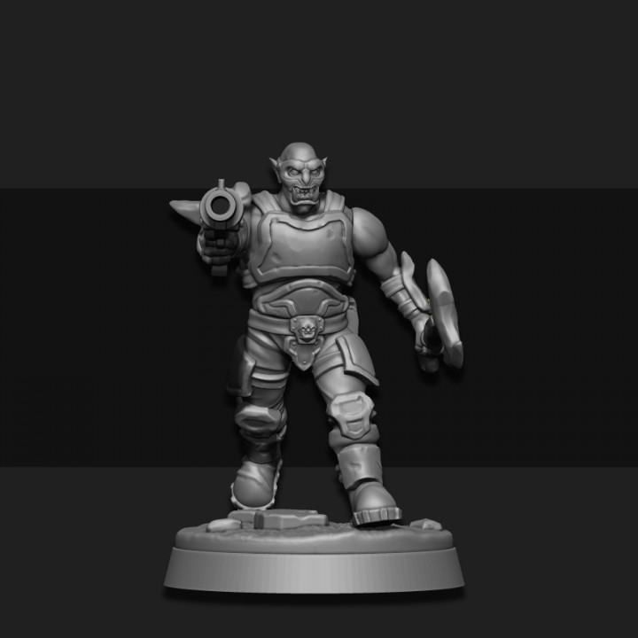 3D Printable Male Orc Veteran 03 by Sarks Foundry
