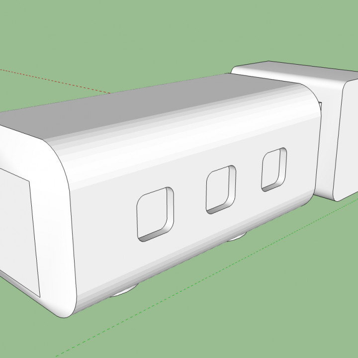 3D Printable hover train by Marc Zavala