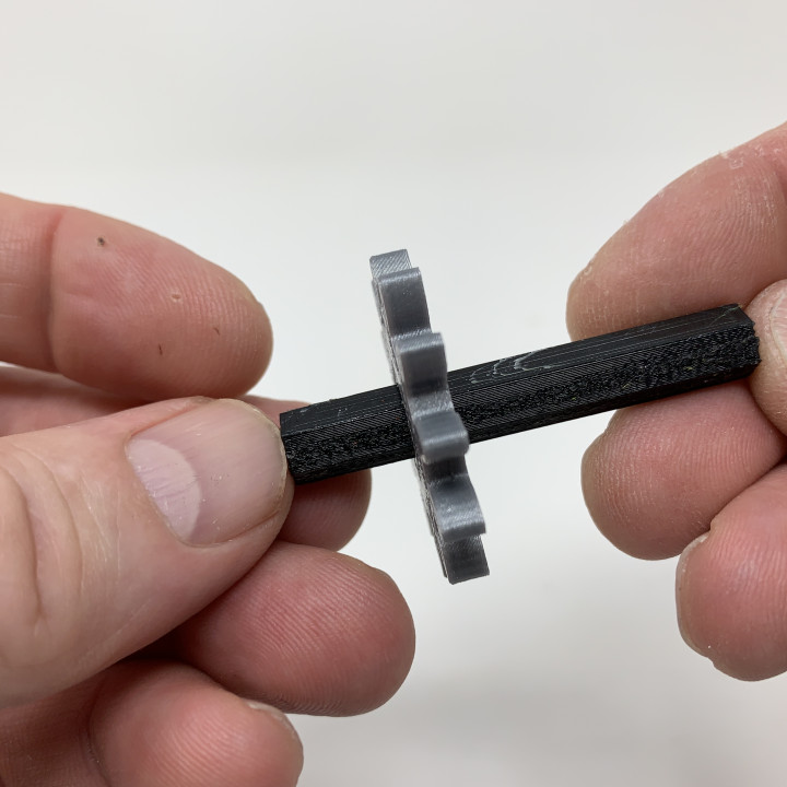 3D Printable A 3D Printed Simple "Walking" Mechanism. by Greg Zumwalt