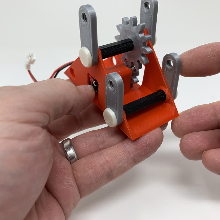 3D Printable A 3D Printed Simple "Walking" Mechanism. by Greg Zumwalt