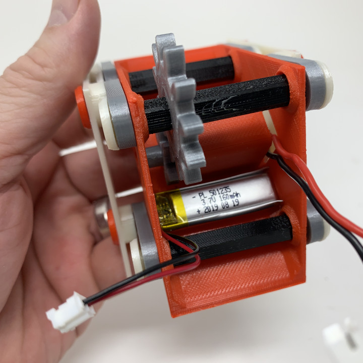 3D Printable A 3D Printed Simple "Walking" Mechanism. by Greg Zumwalt