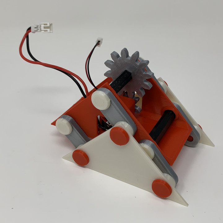 3D Printable A 3D Printed Simple "Walking" Mechanism. by Greg Zumwalt