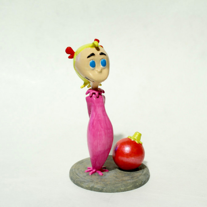 3D Printable Cindy Lou Who by Derek Tombrello
