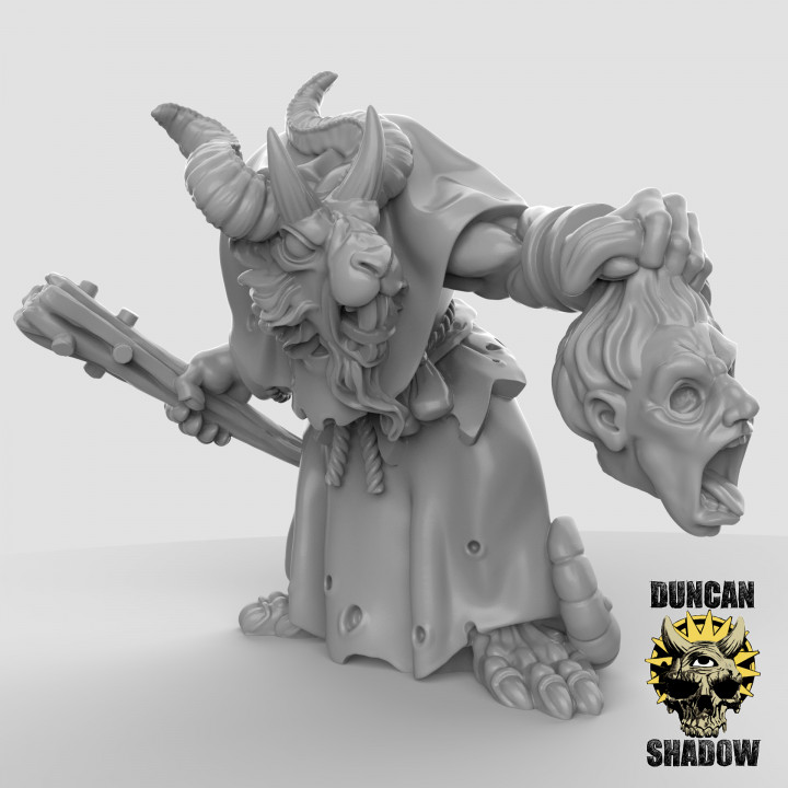 3D Printable Rat Folk Shamans (Weapon Options) by Duncan Shadow
