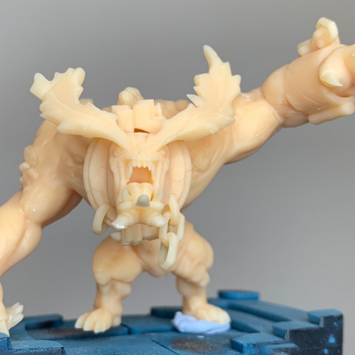 3D Printable Angry Rock Beast by Galaad Miniatures