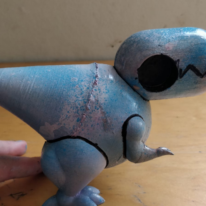 3D Printable dino swar by blobishly