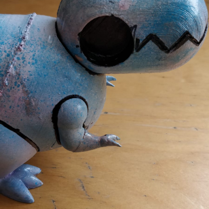 3D Printable dino swar by blobishly