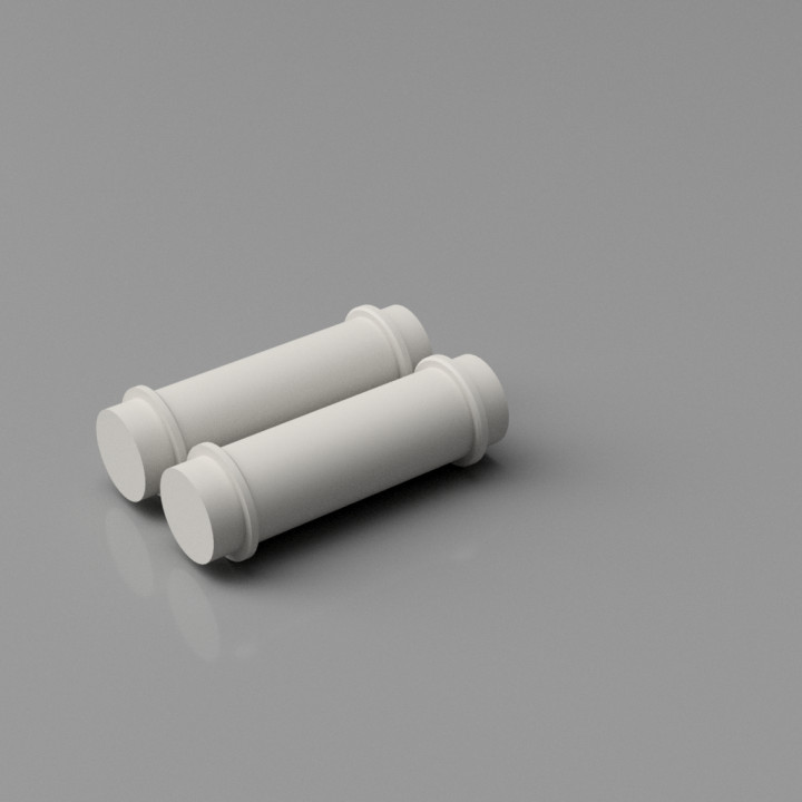 3D Printable Modular Pipe System - Straight Pipes 50mm by Fr3D ...