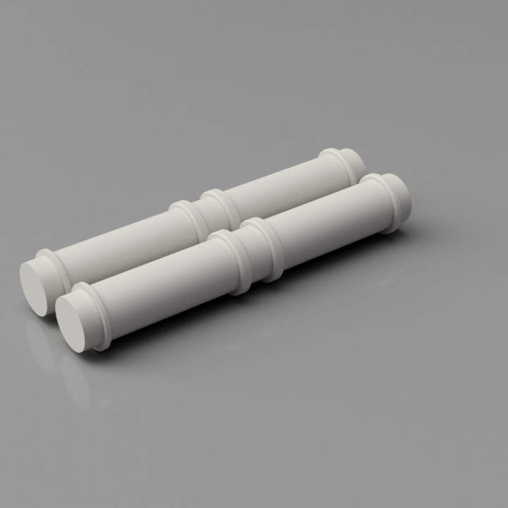 3D Printable Modular Pipe System - Straight Pipes 100mm by Fr3D ...