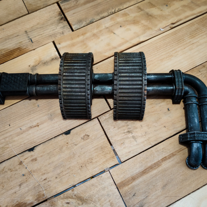 3D Printable Modular Pipe System - Straight Pipes 100mm by Fr3D ...