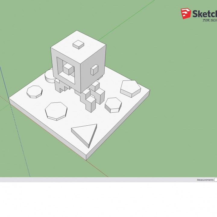 3D Printable cube cyclops by Marc Zavala