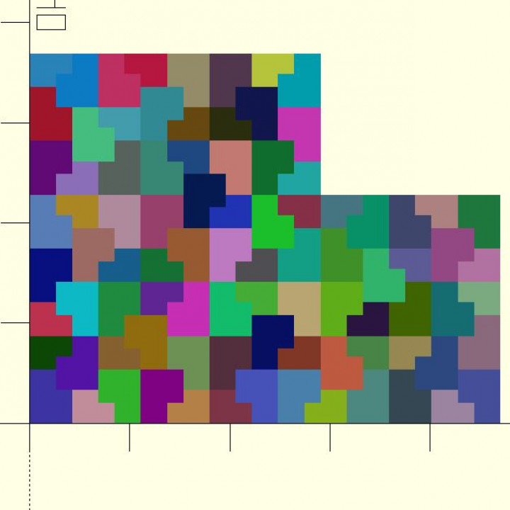 3D Printable L puzzle by Justin Lin