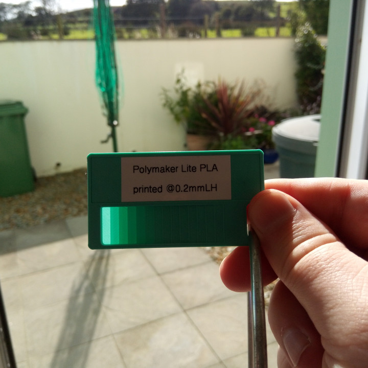 3D Printable Filament Sample Swatch by Will