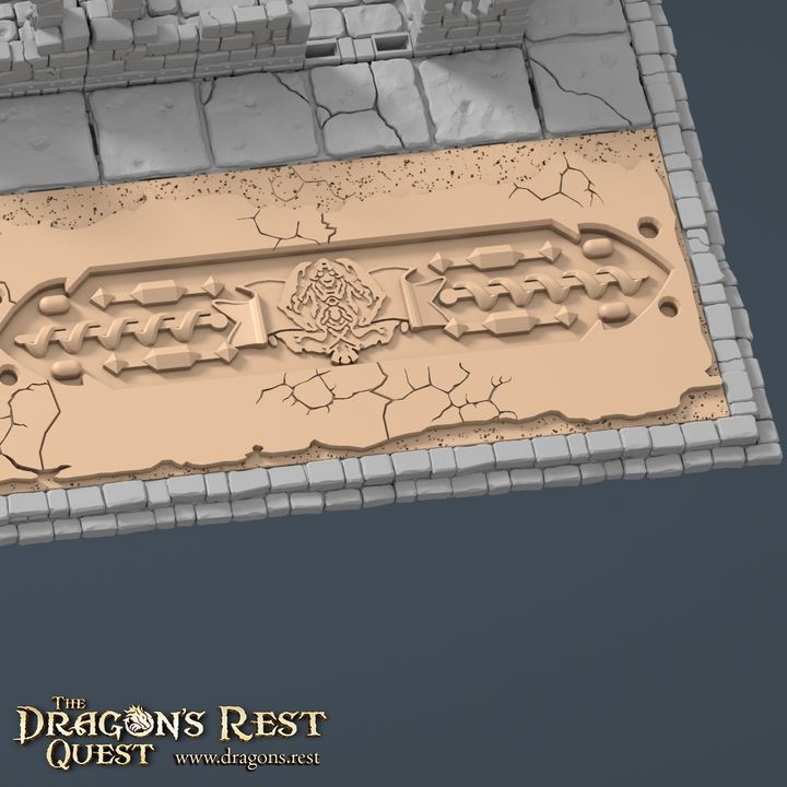 3D Printable HeroQuest Logo by The Dragon's Rest